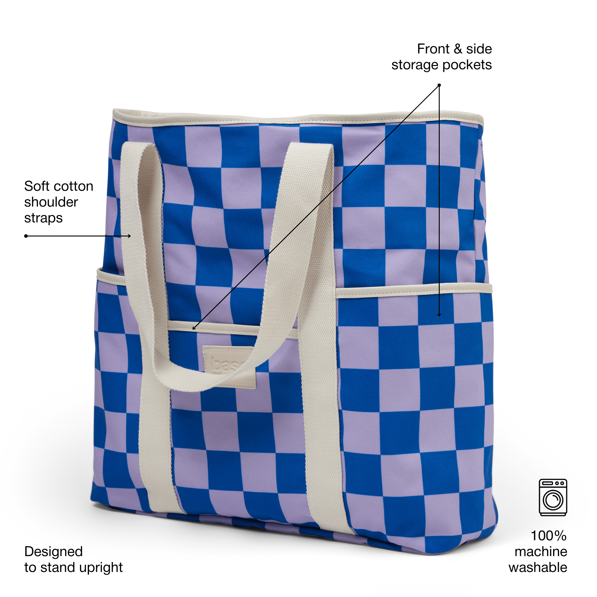 Beach Base | Women’s Beach Bag in Coastal Pattern – Base Supply