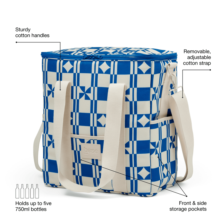 Cool Base | Large Cool Tote Bag in Coastal Pattern – Base Supply