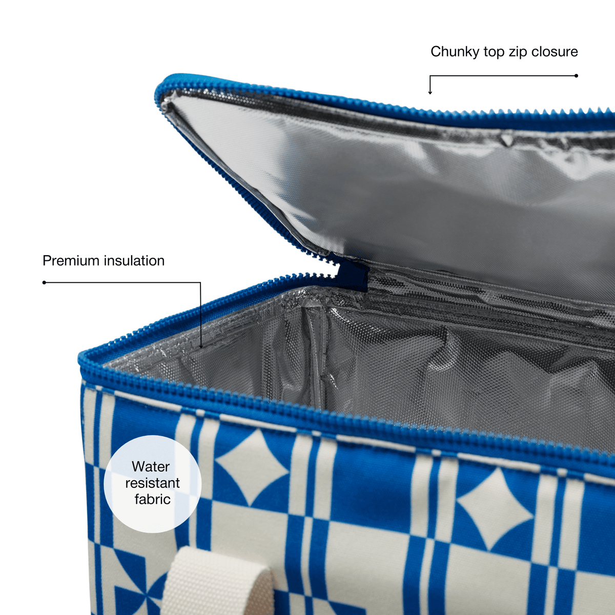 Cool Base | Large Cool Tote Bag in Coastal Pattern – Base Supply