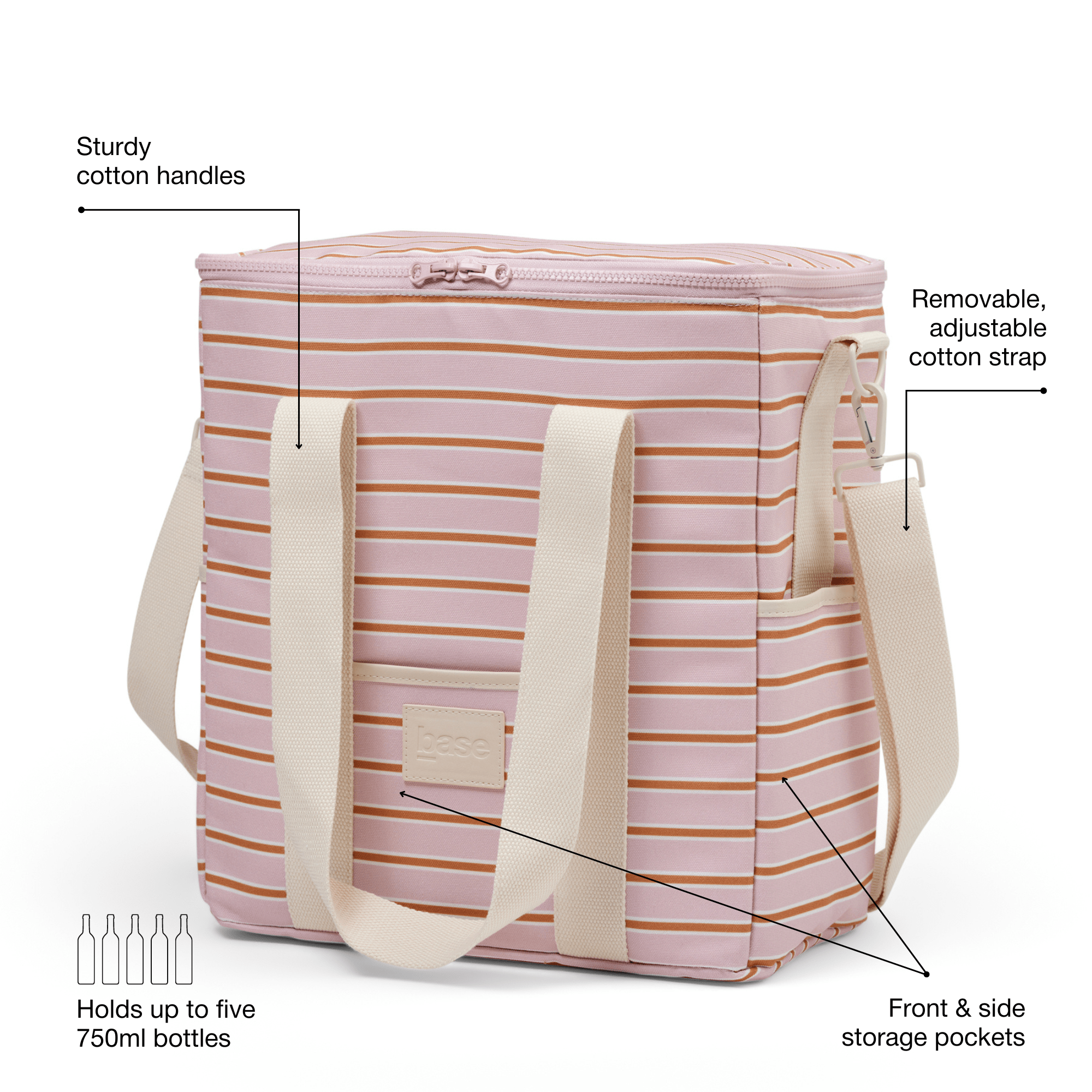Cool Base | Large Cool Tote Bag in Coastal Pattern – Base Supply